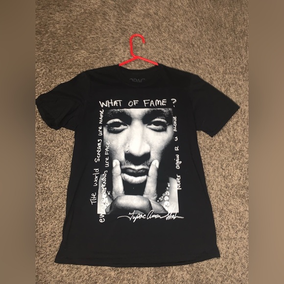2Pac | Tops | Tupac Black Tee | Poshmark